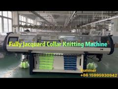 Machine à tricoter à col entièrement en jacquard