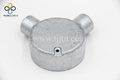 China Hot dip galvanized malleable cast iron conduit  L102 2 way angle way circlar box for sale