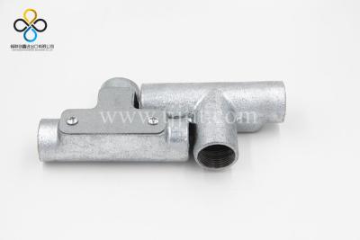 China Hot dip galvanized malleable iron C253 inspection tee bend conduit box for sale