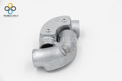 China Hot dip galvanized malleable iron C252 inspection bend conduit box for sale