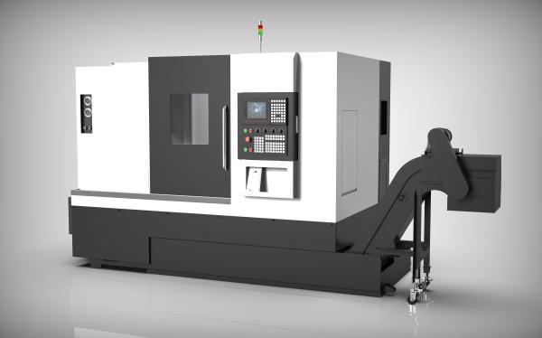Quality High Rigidity 5052S Slant Bed CNC Lathe Machine For Metal Machining 500mm for sale