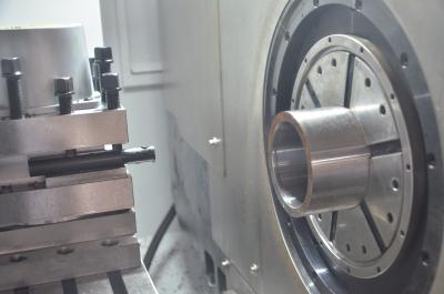 China 7.5kW Dual Spindle Flat Bed CNC Lathe Machine For Large Diameter Machining for sale