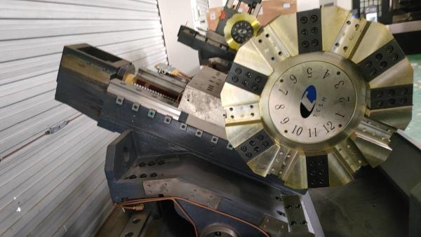 Quality High Speed 5030S Slant Bed CNC Lathe 4500RPM 12T Turret 3.6T Structure for sale