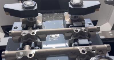 China Dual Spindle Flat Bed CNC Drilling And Milling Machine For 80mm Machining for sale