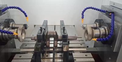 China Dual Spindle Flat Bed CNC Drilling And Milling Machine For 80mm Machining for sale