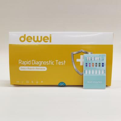 Cina Corredo rapido del pannello di Dipcard della prova del multifarmaco del CE per di COC la BENZO OPI urina di AMP THC un test di esposizione graduale in vendita