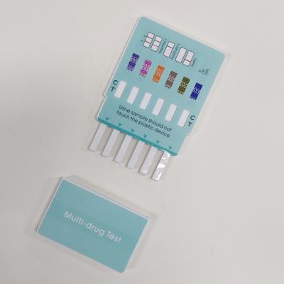 Cina Corredo rapido del pannello di Dipcard della prova del multifarmaco del CE per di COC la BENZO OPI urina di AMP THC un test di esposizione graduale in vendita