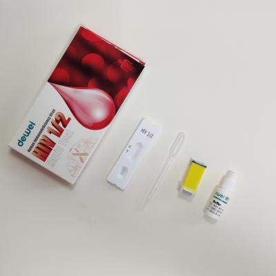 China HIV 1/2 AIDS Rapid Blood Test Kit Single Package For Human Immunodeficiency Virus for sale