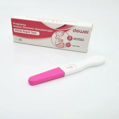 China 5 Mins HCG Pregnancy Test Kit Urine / Serum Sample Early Detection for sale