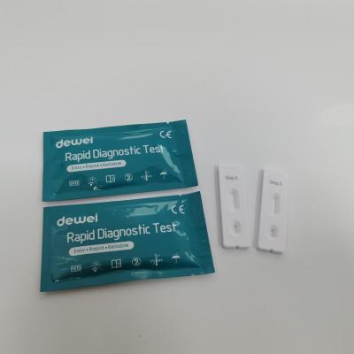 Cina Cassetta rapida di Kit One Step Disposable Plastic della prova dello streptococco A del tampone della gola in vendita