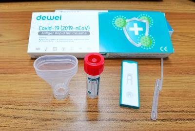 China Covid-19 het Speekselinzameling Kit Rapid Test Strip Cassette POCT van het Antigeensputum Te koop