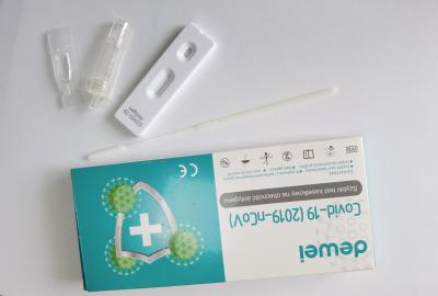 Cina Cassetta rapida utilizzata domestica di prova d'autoverifica della prova dell'antigene Covid-19 (2019-nCoV) dai tamponi rinofaringei e dai tamponi orofaringei in vendita