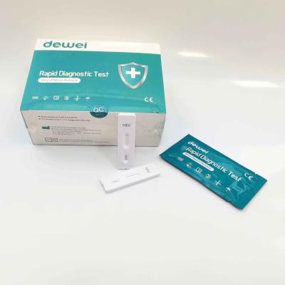 China HEV IgM Rapid Diagnostic Kit 10 Mins Serum Plasma Specimen Hepatitis E Virus Test Strip for sale