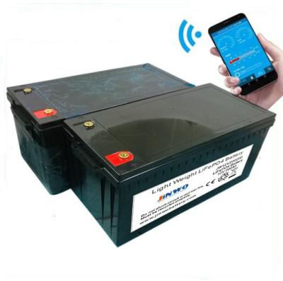 Cina La barca 14.6v 1C di rv incarica il litio Ion Phosphate Battery 12V 100AH di Bluetooth in vendita