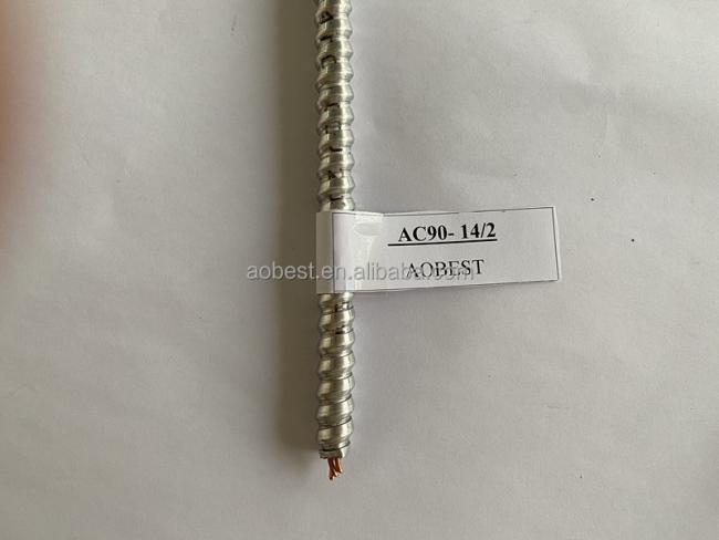 Canada certificate top quality cable AC90 10/2 to Canada 14/2 awg Size