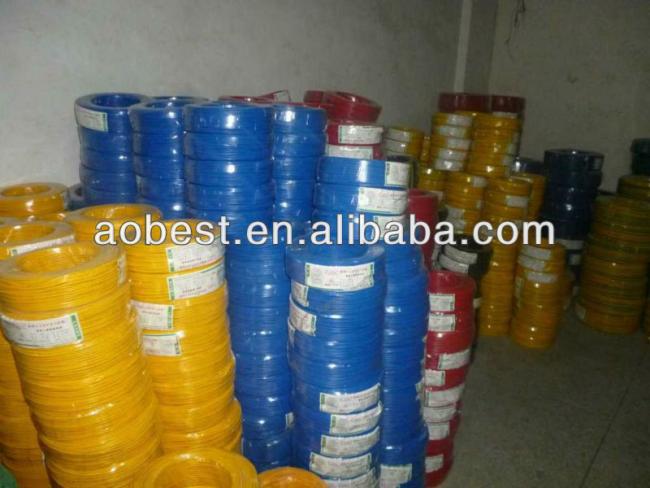China high quality electrical wire colors red/black/brown/yellow/green/blue/grey