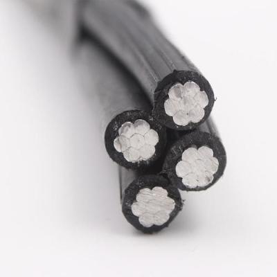 China Insulated Aerial Bundle Cables 25 mm2 for Low Voltage Overhead Line Power in PVC for sale