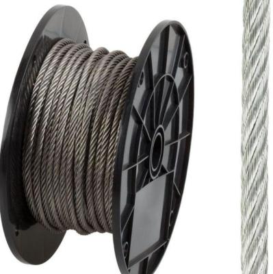 China BS standard galvanized steel cable stay wire 19/10 AWG for sale