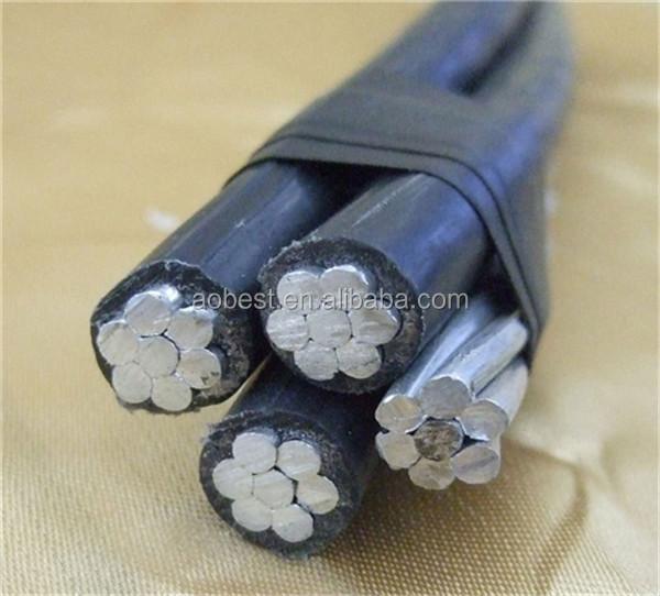 Quality Professional Rating Voltage 0.6/1 KV Quadruplex ABC Cable 70 mm2 for sale