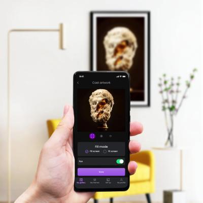 Cina 18,5» allarmi dell'orologio dell'esposizione 1366x768 di NFT audio video dell'alta di definizione di Digital struttura LCD della foto in vendita