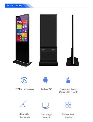 Cina LCD a 43 pollici del chiosco del pc del touch screen di Android dell'esposizione del contrassegno di Digital di isolato 1080p in vendita
