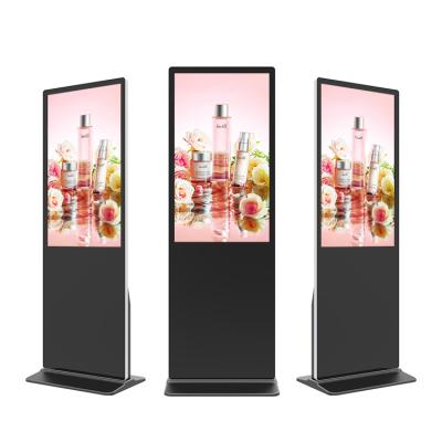 China 55 Inch Floor Standing Display Digital Signage Board Lcd Advertising Totem Kiosk Wifi for sale