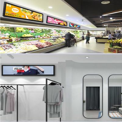 Cina Schermo di visualizzazione LCD ultra ampio del bordo di scaffale di Antivari del contrassegno di Digital dell'esposizione di allungamento 60cm 25,5