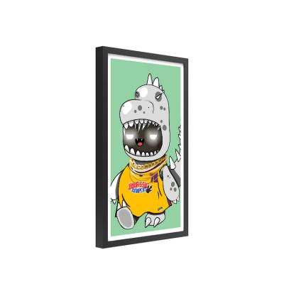 Cina Il LCD di Art Screen NFT visualizza 18,5» legno WIFI IL APP Android della struttura dell'esposizione dell'immagine di 4K Digital in vendita