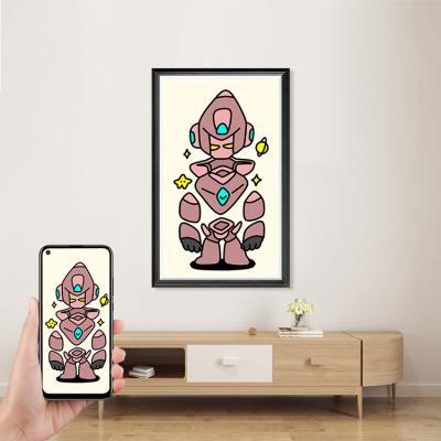 Cina Schermo Art Wall Vertical Horizontal Android WiFi senza fili della struttura della foto di Digital di LCD 21,5 in vendita