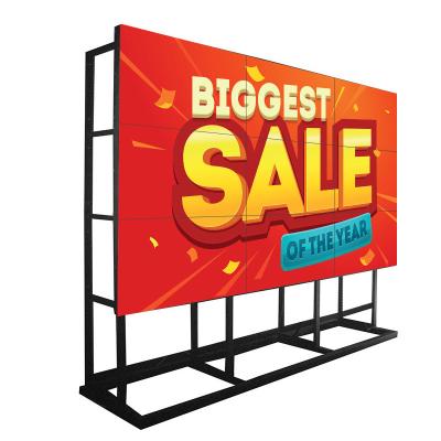 Cina giocatore d'impionbatura 3x3 di pubblicità dell'esposizione dell'affissione a cristalli liquidi della parete dello schermo del monitor stretto dell'incastonatura di 3.5mm in vendita