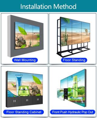Cina Pannello a 65 pollici del supporto della parete dell'esposizione TV 2x2 3x3 4X4 55 esili 3.5mm dell'affissione a cristalli liquidi dell'incastonatura in vendita