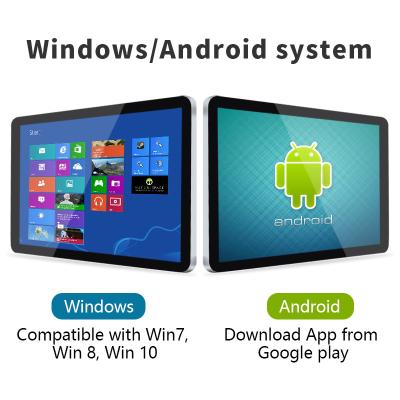 China 15.6 inch wall mount lcd digital signage Tablet Android interactive WIFI POE Vase 1920x1080 for sale