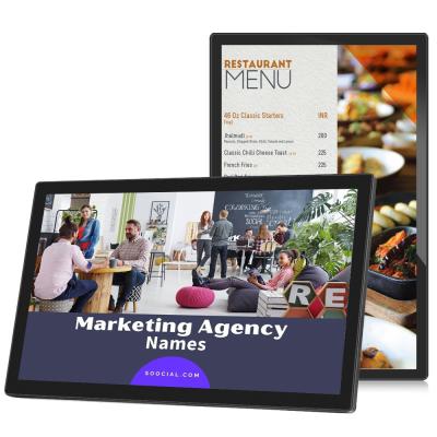 Cina Menu dell'interno Android del centro commerciale dell'elevatore dell'affissione a cristalli liquidi del touch screen fissato al muro a 21,5 pollici del pannello in vendita