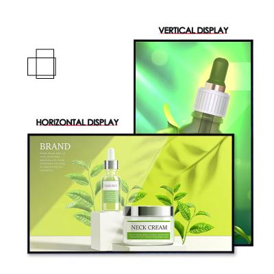 Cina Vetrina a 65 pollici dello schermo dell'affissione a cristalli liquidi del negozio che affronta l'esposizione ultra stretta dell'incastonatura in vendita