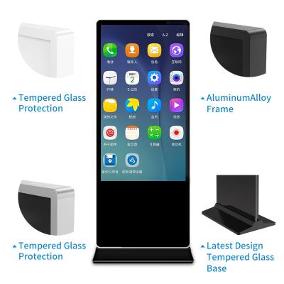 Cina Interactive Advertising Screen Vertical LCD Digital Display Floor Standing 55 Inch in vendita