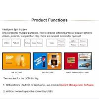China Wall Mount Touch Screen Advertising Display Interactive LCD Battery For Showcase for sale