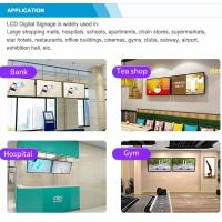 China Wall Mount Touch Screen Advertising Display Interactive LCD Battery For Showcase for sale