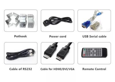 Cina il supporto 4k ha condotto la video affissione a cristalli liquidi d'impionbatura retroilluminata la TV 2x3 degli schermi dell'unità di parete di Samsung a 55 pollici in vendita