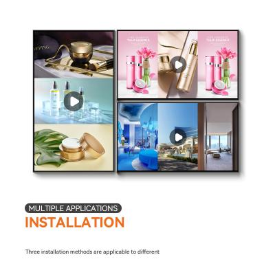 Cina Wall Mounted 43 Inch WiFi 1G+8G Frameless Advertising Pc Android Tablet App Control in vendita