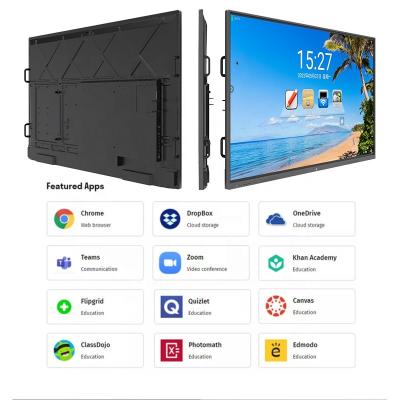 Cina Pannello interattivo del touch screen di lavagna 4k del bordo astuto tutto compreso a 75 pollici del PC per scuola in vendita