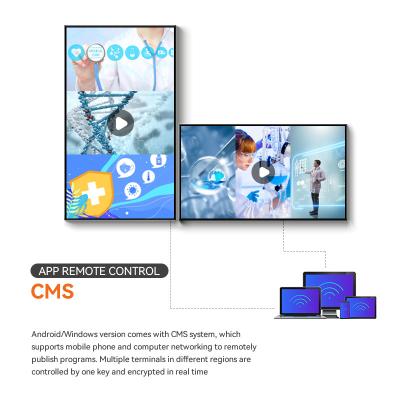 Cina Gli annunci commerciali schermano principale annunciando il contrassegno a 43 pollici e le esposizioni di Media Player Digital del supporto della parete del giocatore in vendita