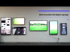 21.5 Inch Wall Mounted Lcd Panel Touch Screen Indoor Elevator Shopping Mall Menu Android