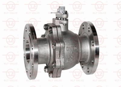 China Two Piece Floating Type Ball Valve Anti - Static Design RTFE Seat for sale