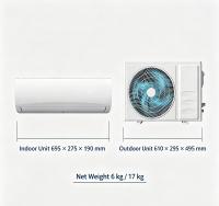 China 9000 BTU Split Air Conditioner Wall Mounted 220V 60Hz Cooling System for sale