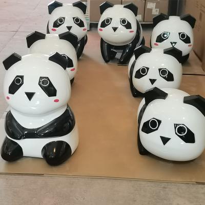 Cina Decorazione giardino esterno Resina di fibra di vetro Panda scultura animale in vendita