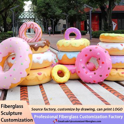 Cina Europa Regionale Resina Gelato Ciambelle Requisiti Fibra di vetro Caramelle Lollipop Scultura Per Arte Collezionista in vendita