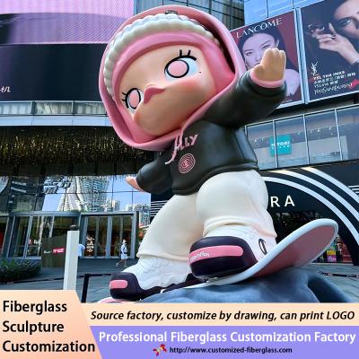 Cina Colore 3m alta 3D Cartoon Resina Fibra di vetro scultura per l'evento di esposizione facile da pulire e duratura in vendita