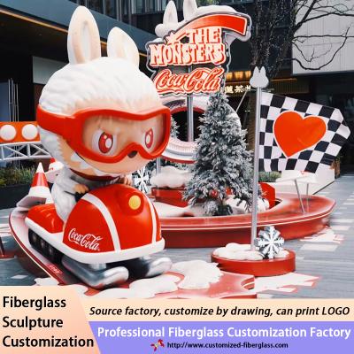 Cina Colore 3m alta 3D Cartoon Resina Fibra di vetro scultura per l'evento di esposizione facile da pulire e duratura in vendita