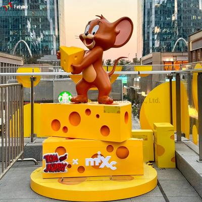 Cina Colore 3m alta 3D Cartoon Resina Fibra di vetro scultura per l'evento di esposizione facile da pulire e duratura in vendita