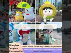 Colore 3m alta 3D Cartoon Resina Fibra di vetro scultura per l'evento di esposizione facile da pulire e duratura